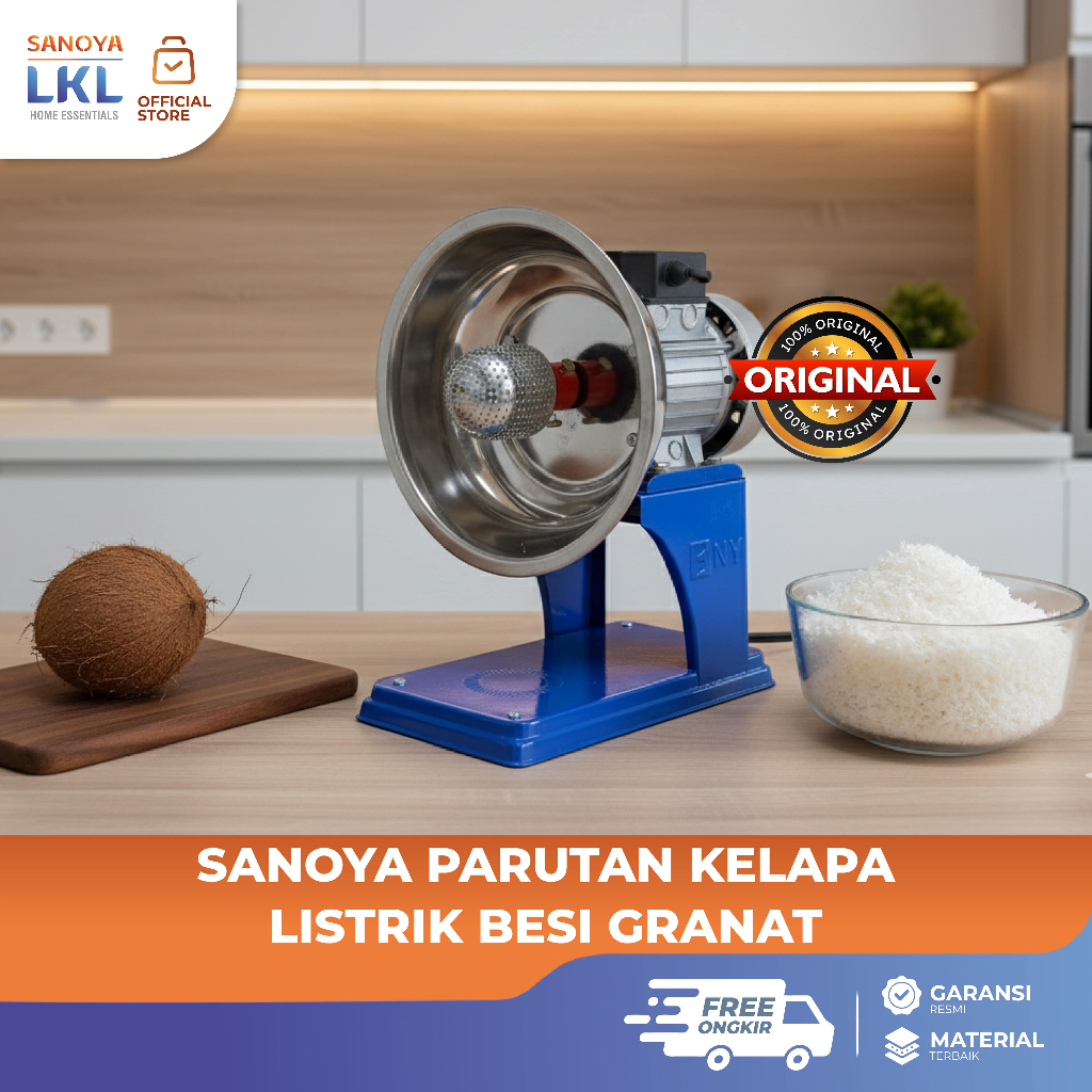 Jual SANOYA Parutan Kelapa Listrik Besi Granat – Mesin Parut Kelapa ...