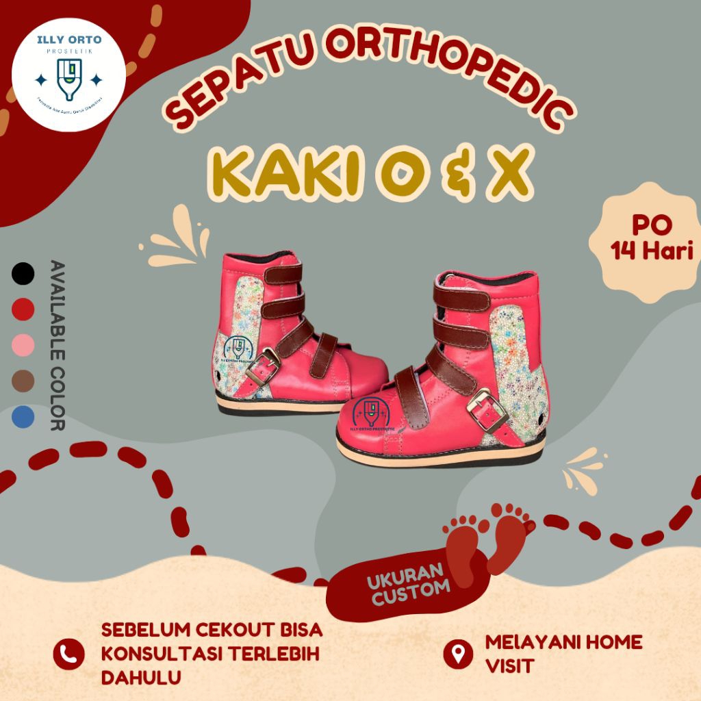 Jual SEPATU ORTHOPEDIC KAKI O DAN X ( GENU VARUM & GENU VALGUS ...