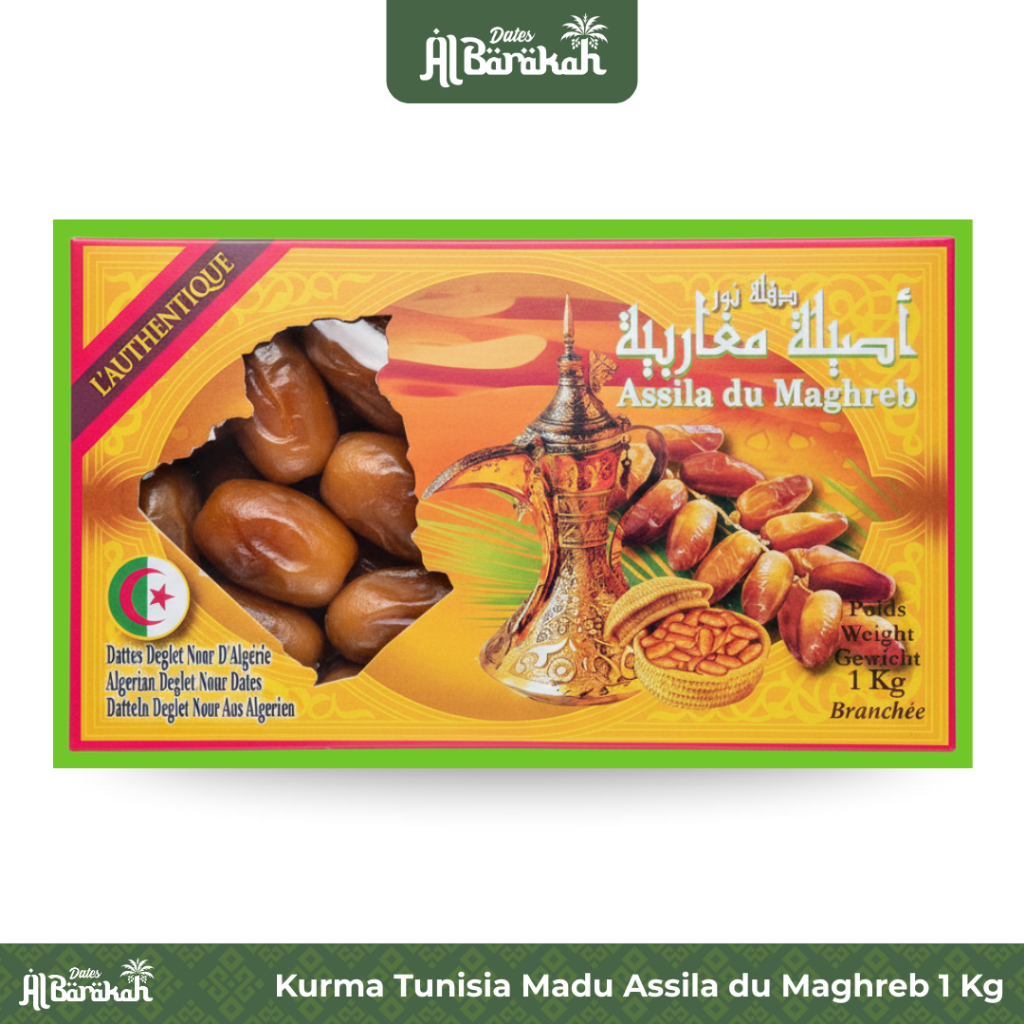Jual Kurma Tunisia Madu Kemasan 1kg Deglet Noor Kualitas Premium Assila ...