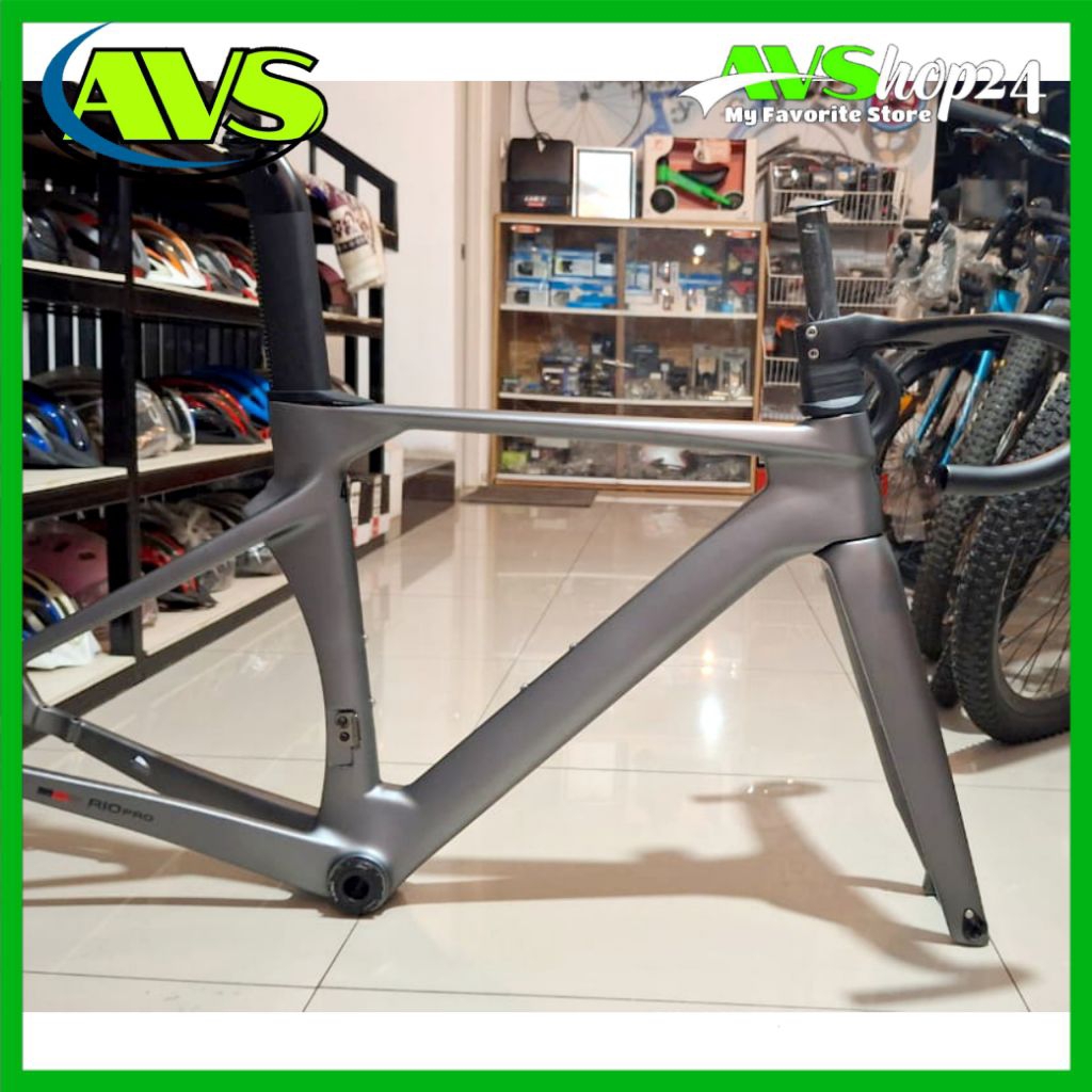 Jual AVS New Frame Road Bike Carbon Twitter R10 Pro Roadbike | Shopee ...
