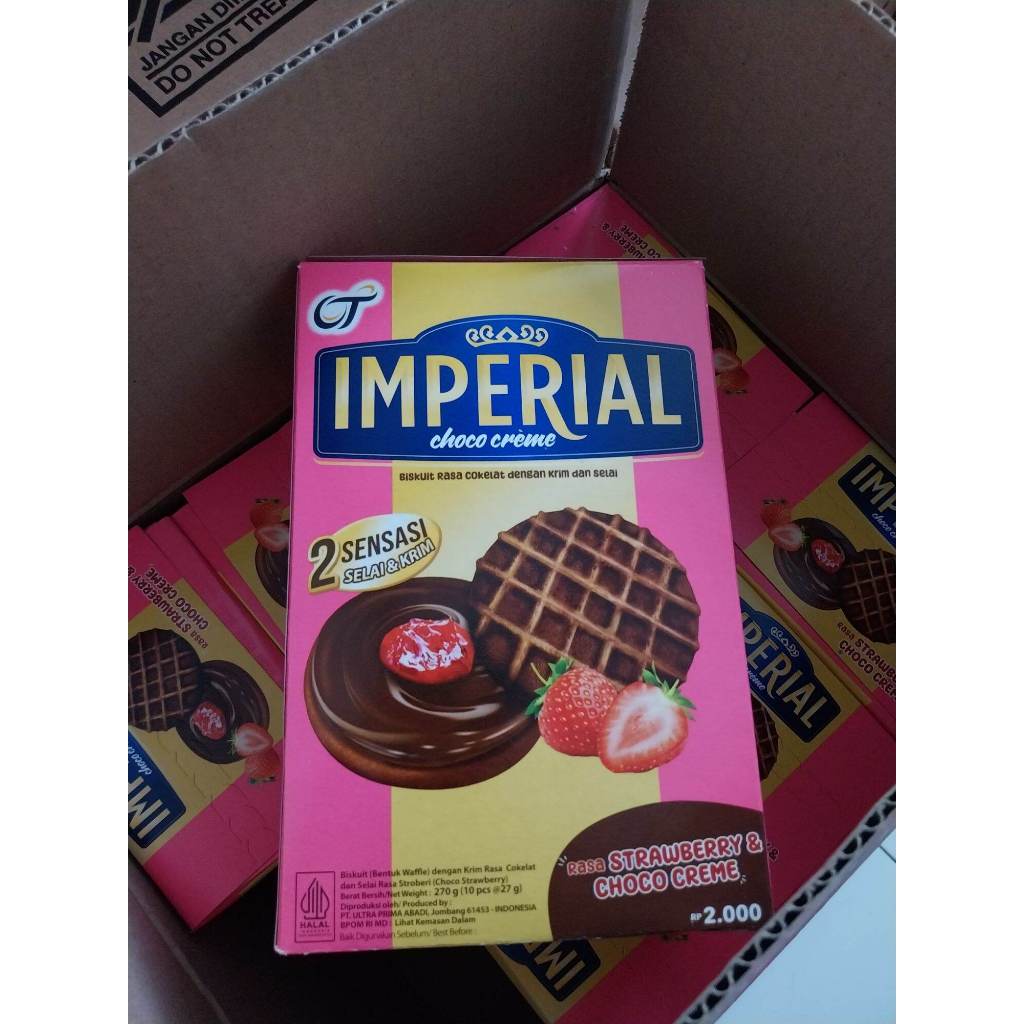 Jual OT Imperial Creme Rasa Orange Choco Creme / Strawberry Choco Creme Sachet 27gram | Shopee ...