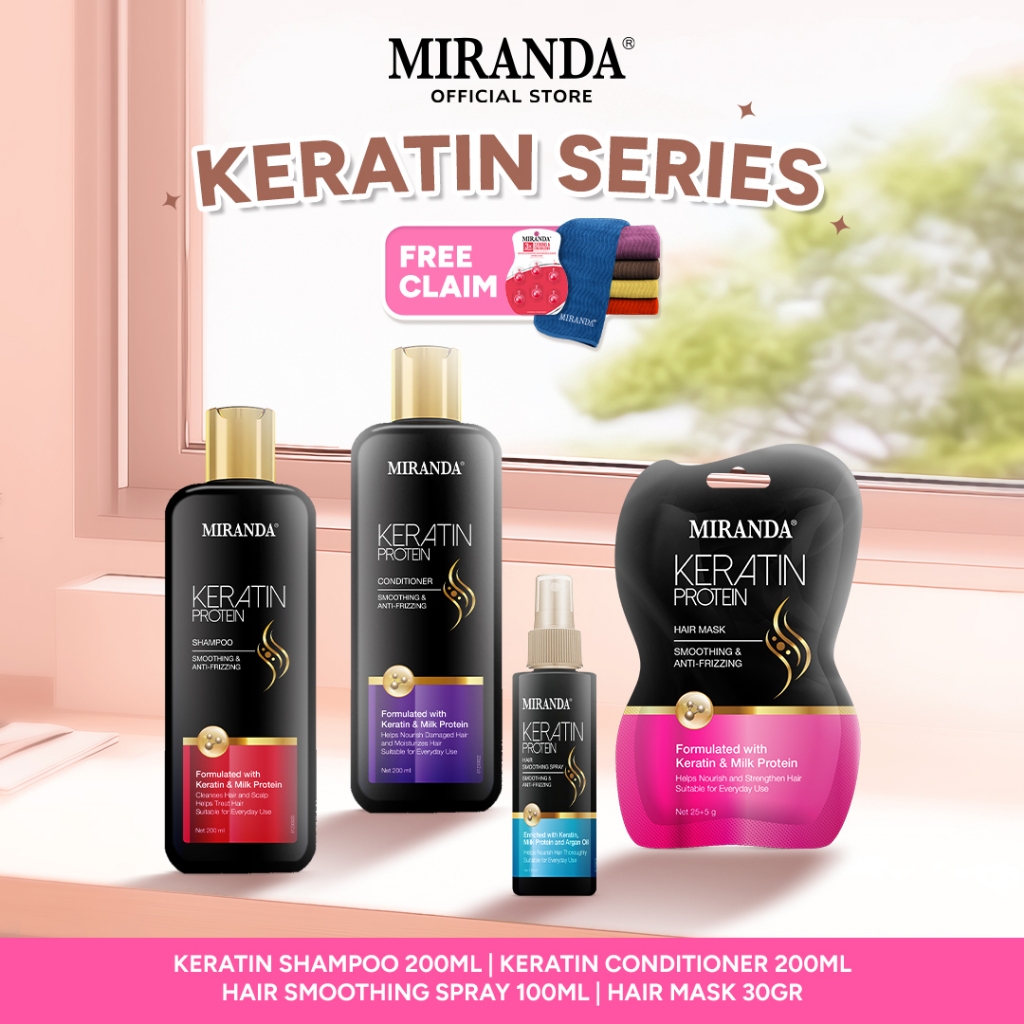 Jual Miranda Keratin Protein Series Hair Treatment Package 2in1/3in1 ...