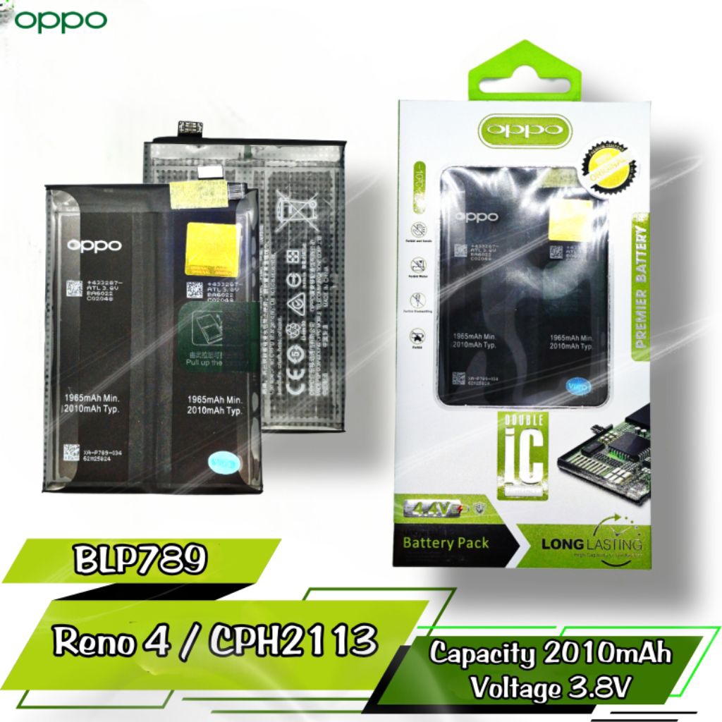 Jual Baterai ORIGINAL OPPO BLP789 / Reno 4 / CPH2113 Battery batre bat ...