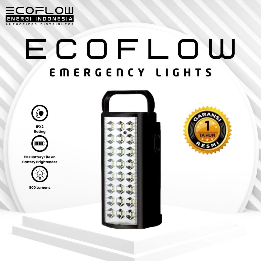 Jual EcoFlow Emergency Light 230V 50/60Hz - IPX2 and Rechargeable ...