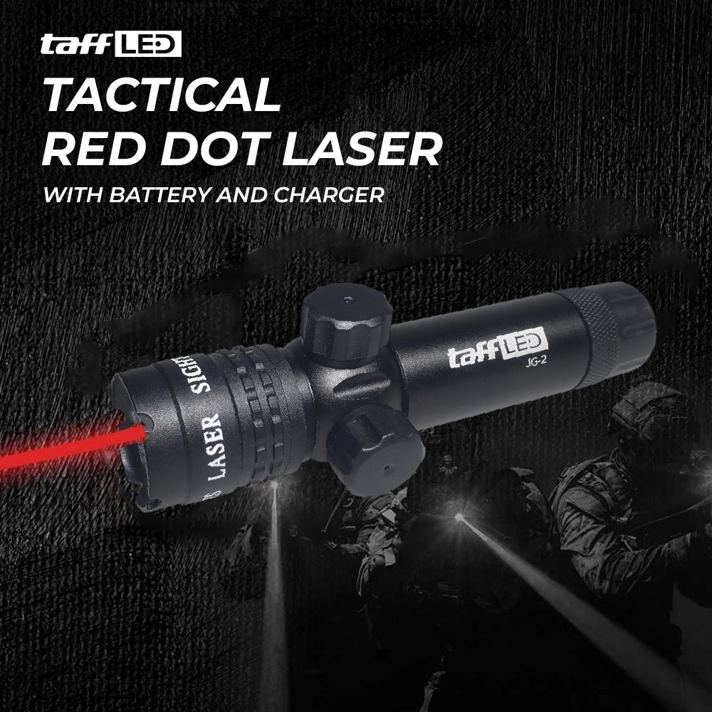 Jual TaffLED Tactical Red Dot Laser Gun Scope JG-2 dengan Baterai dan ...