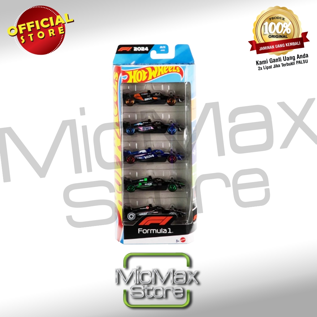 Jual Hot Wheels HOTWHEELS 5 Pack Race Team Set Of 5 Formula 1 JGF58 ...