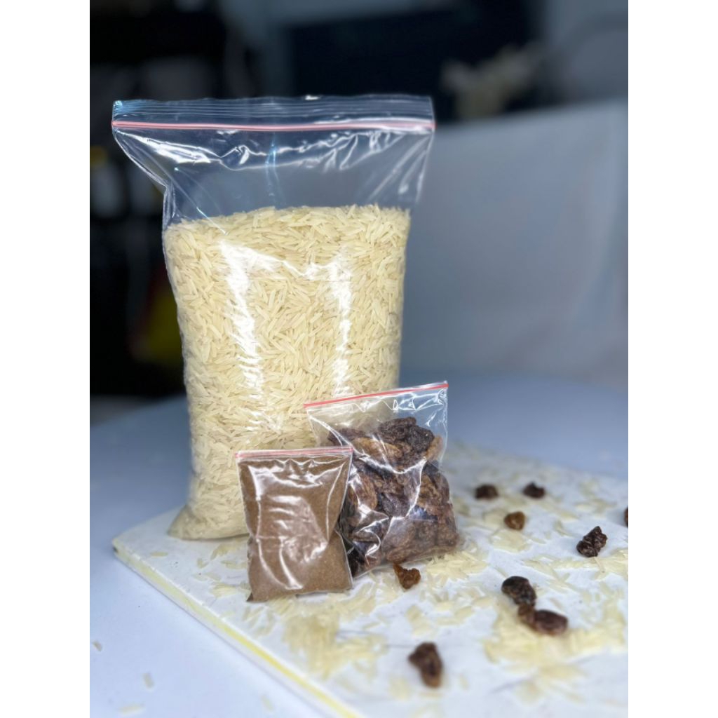 Jual Paket beras basmati 500 gram lengkap dengan bumbu dan kismis ...