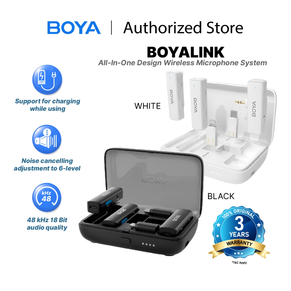 Jual Boya Link Boyalink Wireless Microphone System with Charging Case ...