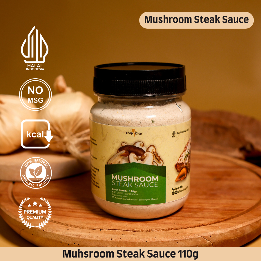 Jual Chop Chop Mushroom Steak Sauce Saus Steak Jamur Instan Bumbu Steak ...