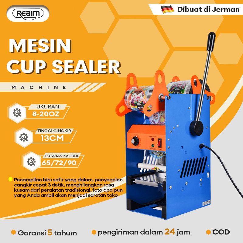 Jual Reaim Mesin Cup Sealer Mesin Cup Press 8-20 Oz Original Mesin ...