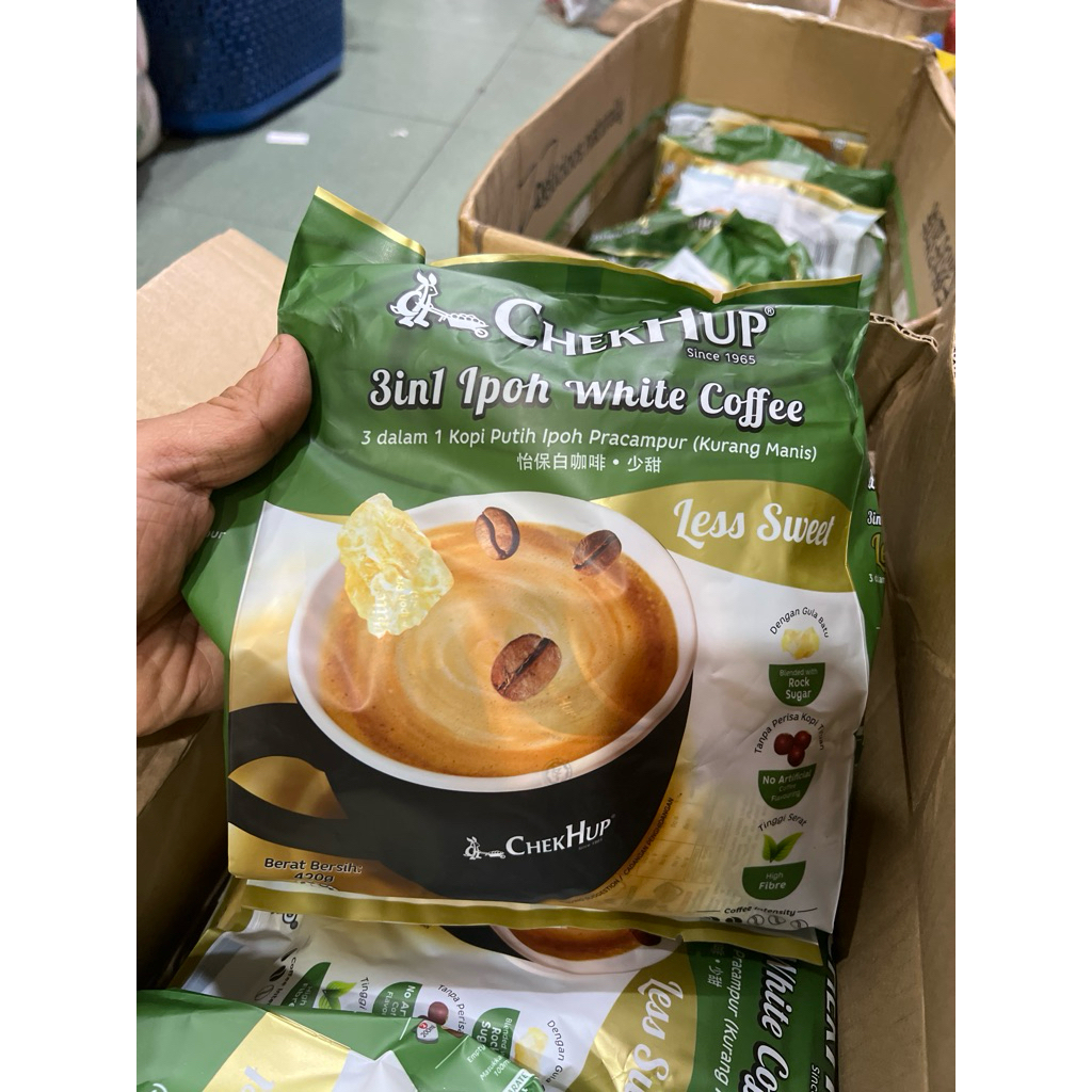 Jual kopi chek Hup less sweet kopi chek Hup Ipoh kurang manis exp 04/ ...