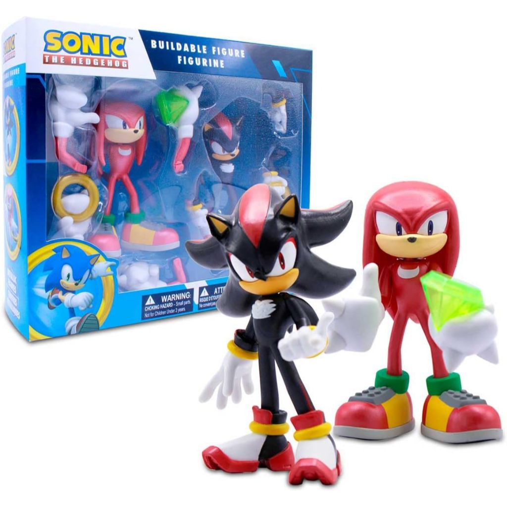 Jual Official Sonic The Hedgehog Metallic Knuckles & Shadow 4″ Action ...
