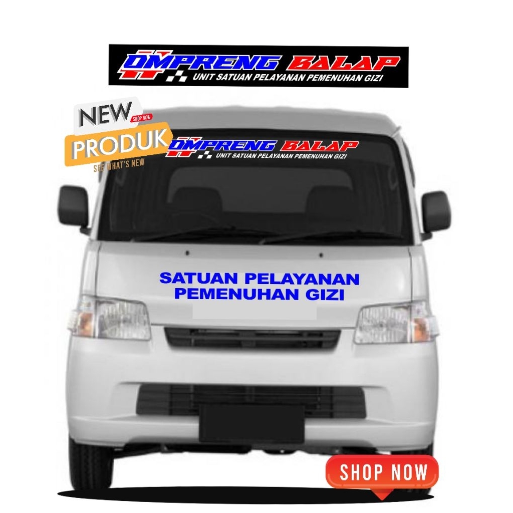 Jual Stiker Mobil Driver Sppg Mbg Makan gratis Stiker Viral Sppg ...