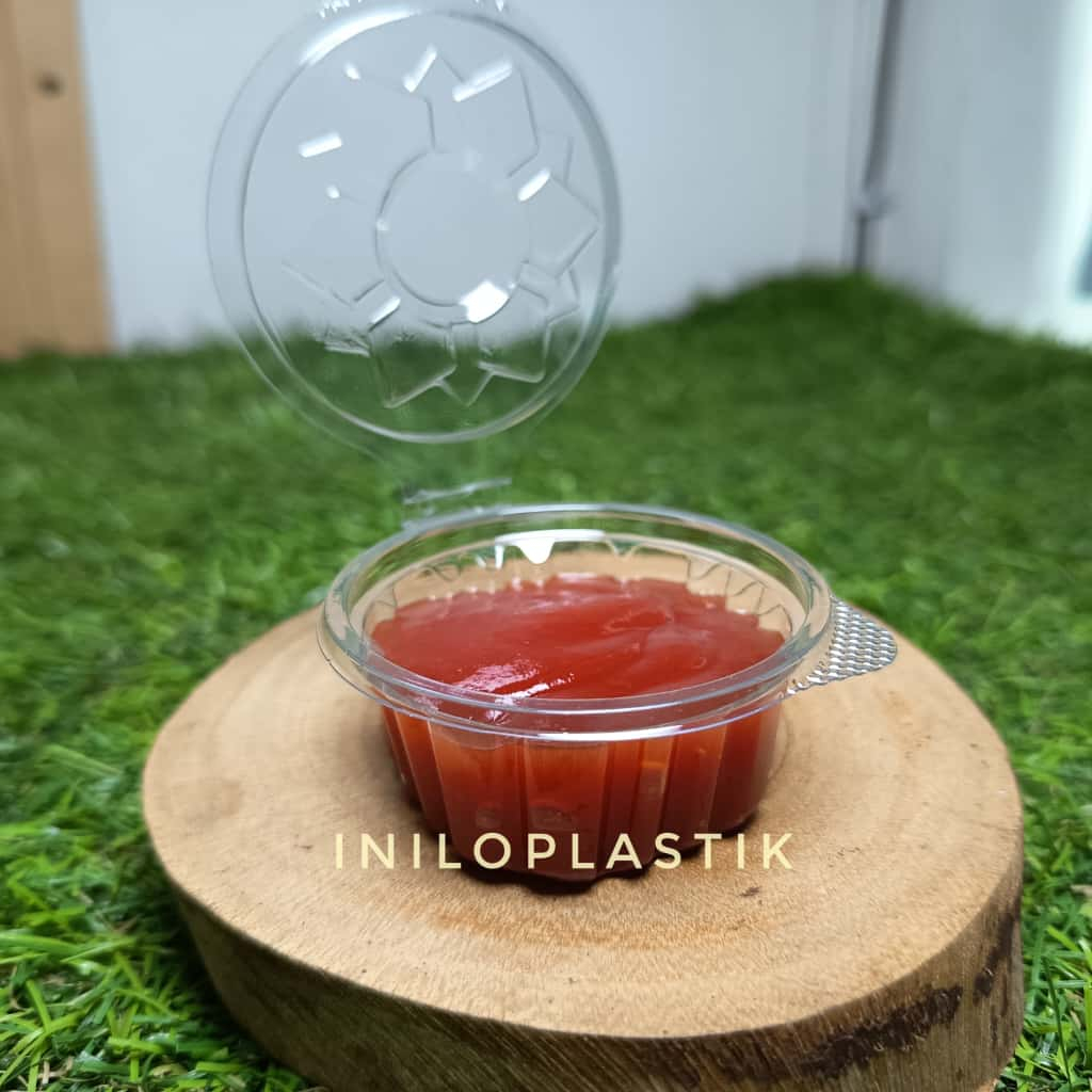 Jual [50pcs] Tempat Saos Plastik PET 35ml / Cup Saos Sambal / MIka Saus ...