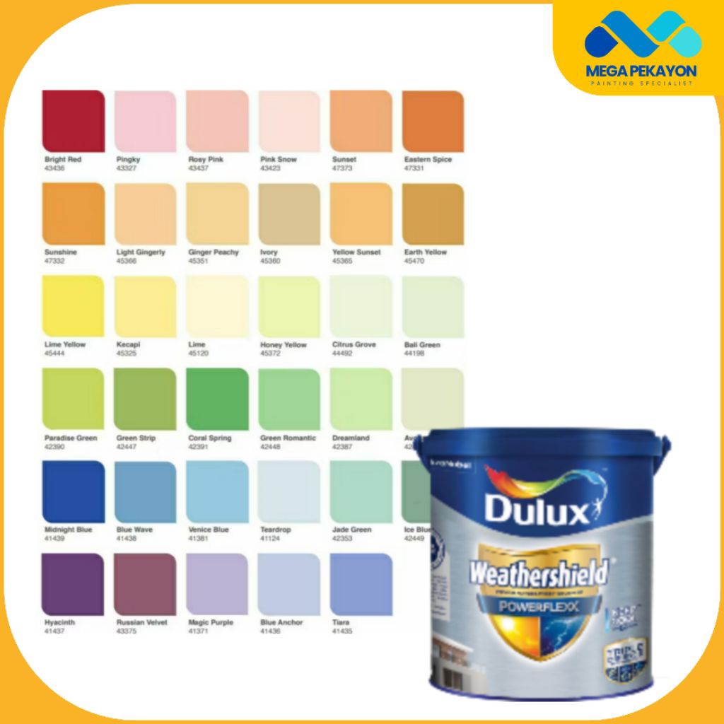 Jual CAT DULUX WEATHERSHIELD POWERFLEXX 2,5 LITER | CAT TEMBOK ...