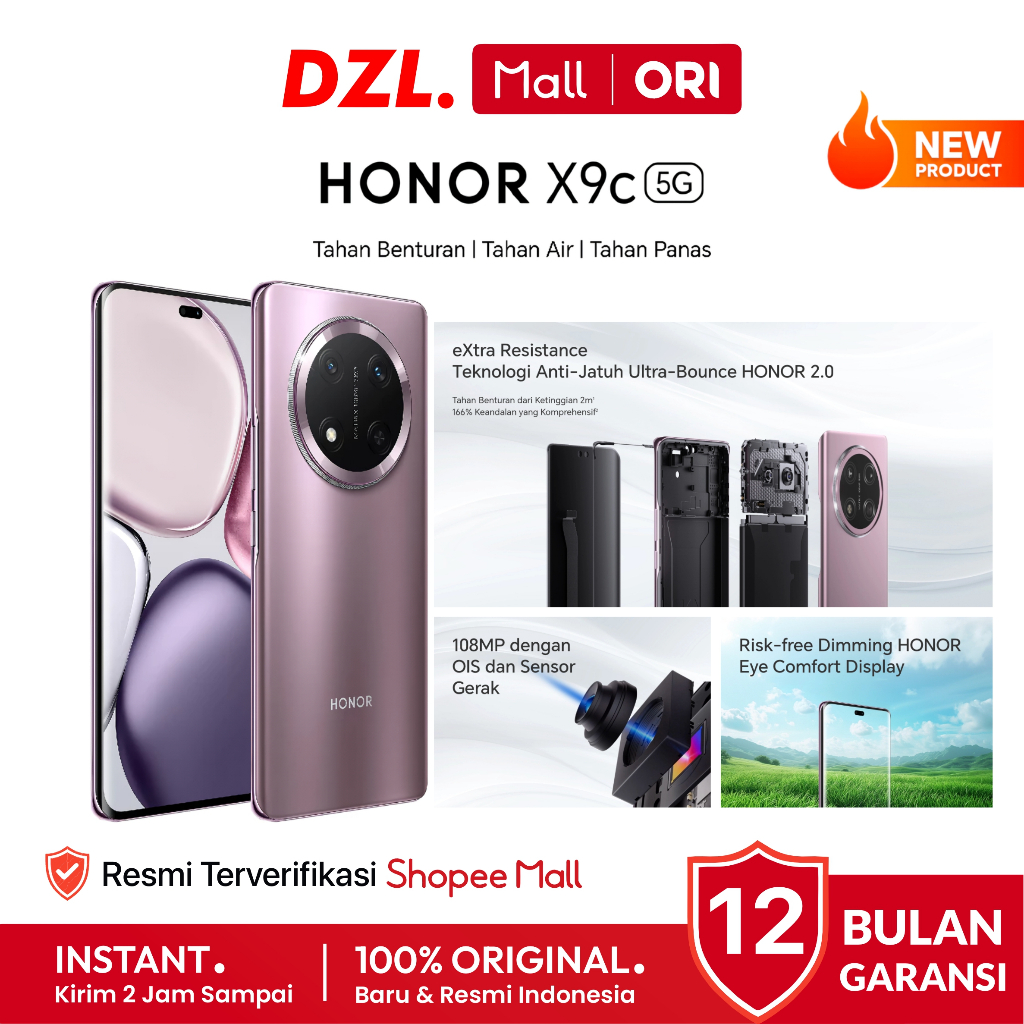 Jual DZL - HP HONOR X9C 5G 12/256 GB Original Resmi Official Store Mall ...