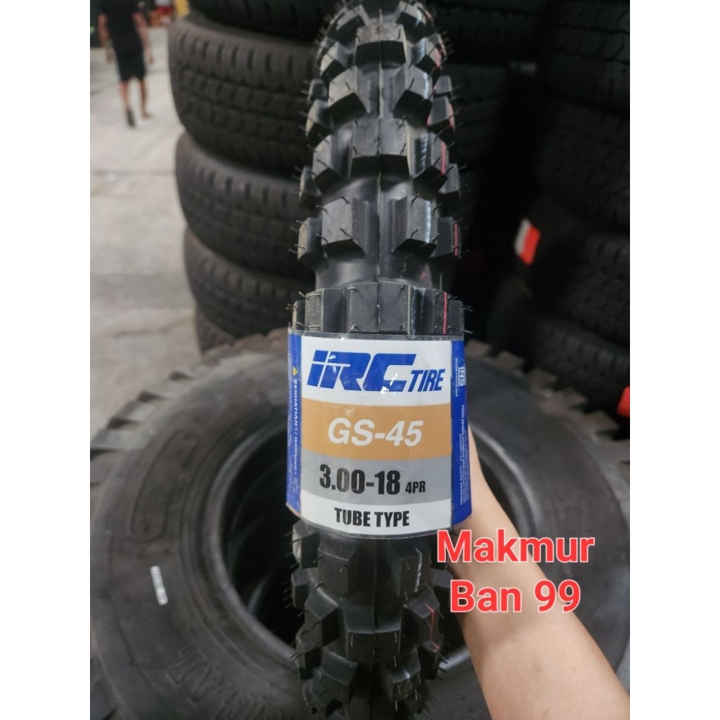 Jual Ban Luar IRC 300 18 GS45 Tubetype Ban Tahu Trel | Shopee Indonesia