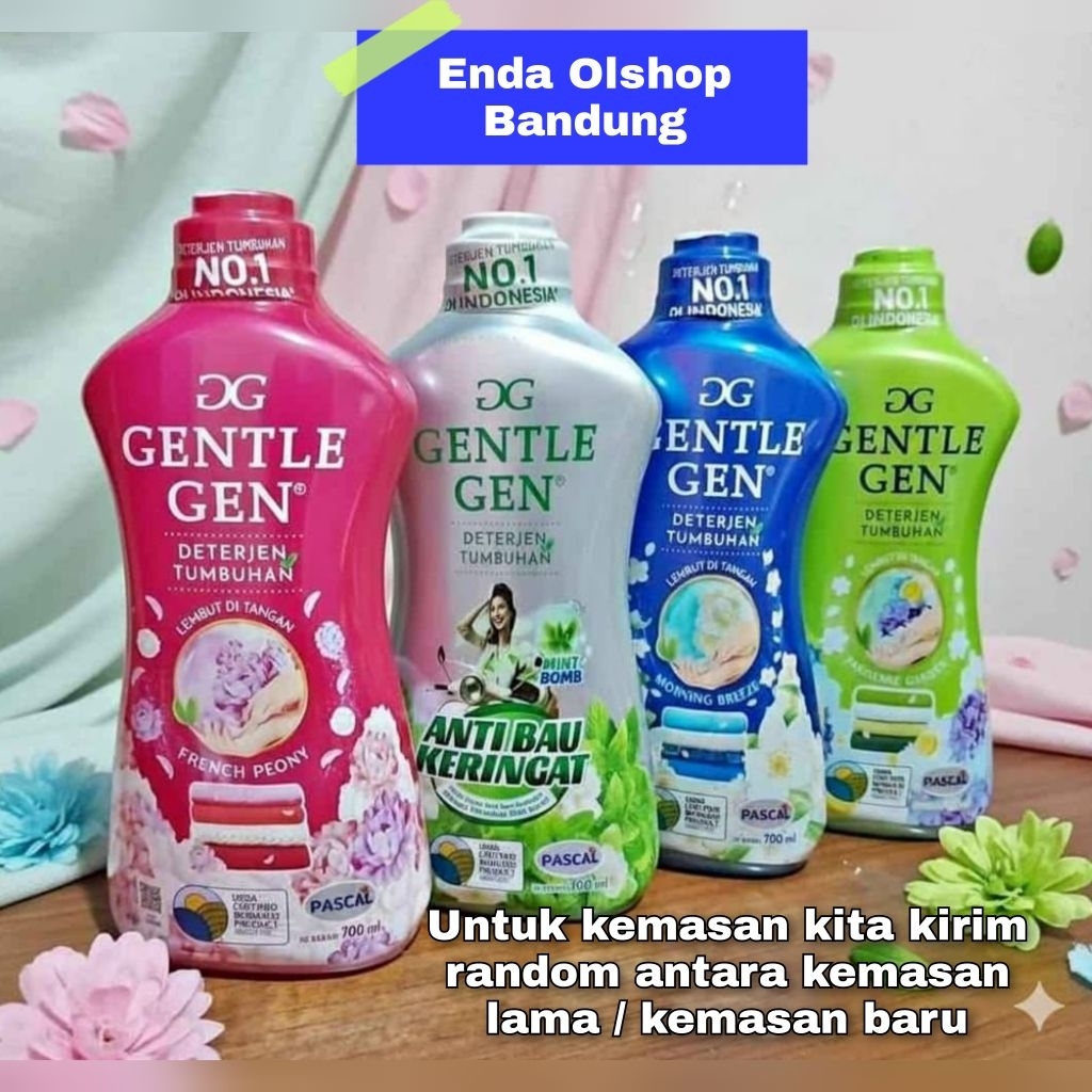 Jual Gentle Gen Deterjen Tumbuhan 700ml Kemasan Botol | Shopee Indonesia