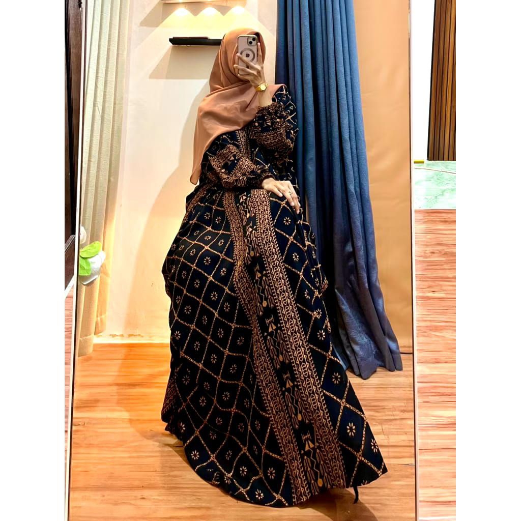 Jual Kaftan Gania Kaftan Motif Baru Kaftan Busui Kaftan Rayon adem ...