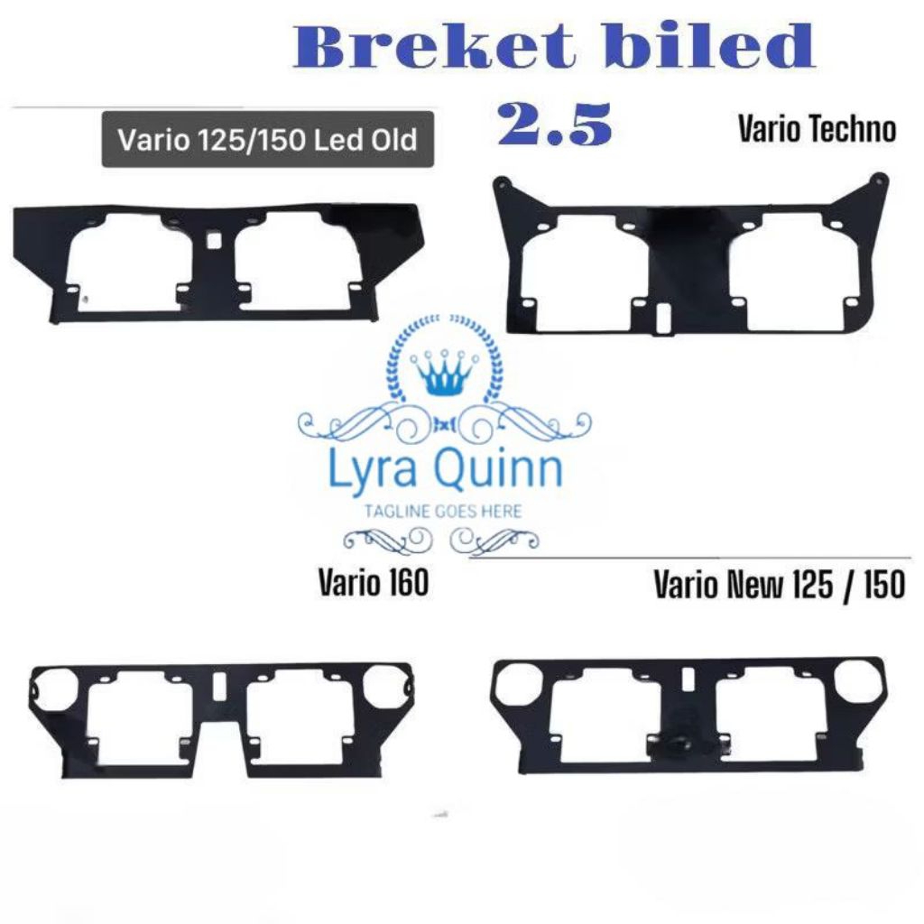 Jual Bracket braket projie biled AES TURBO SE&wst 2.5&vahid 2.5 VARIO ...