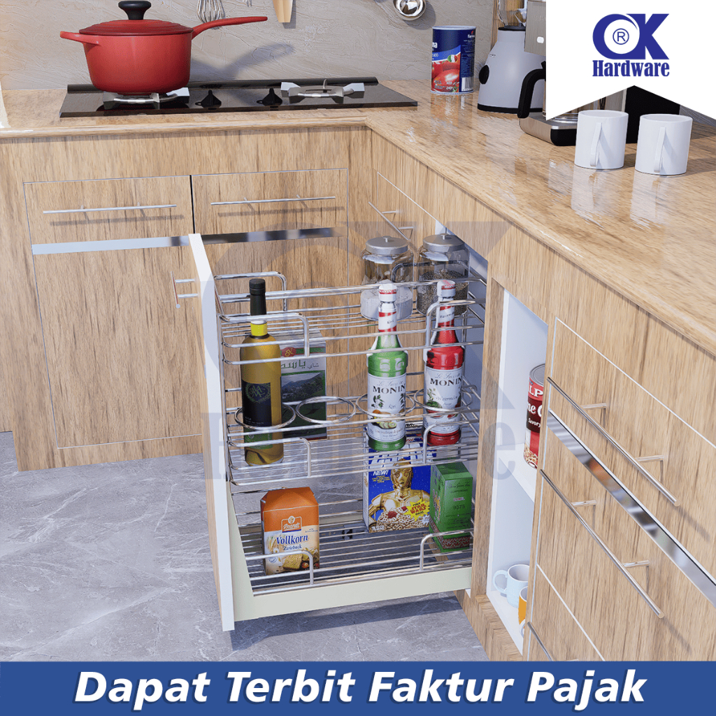 Jual PROMO Rak Tarik 3 Susun Botol Bumbu Dapur Snack Cemilan Drawer ...