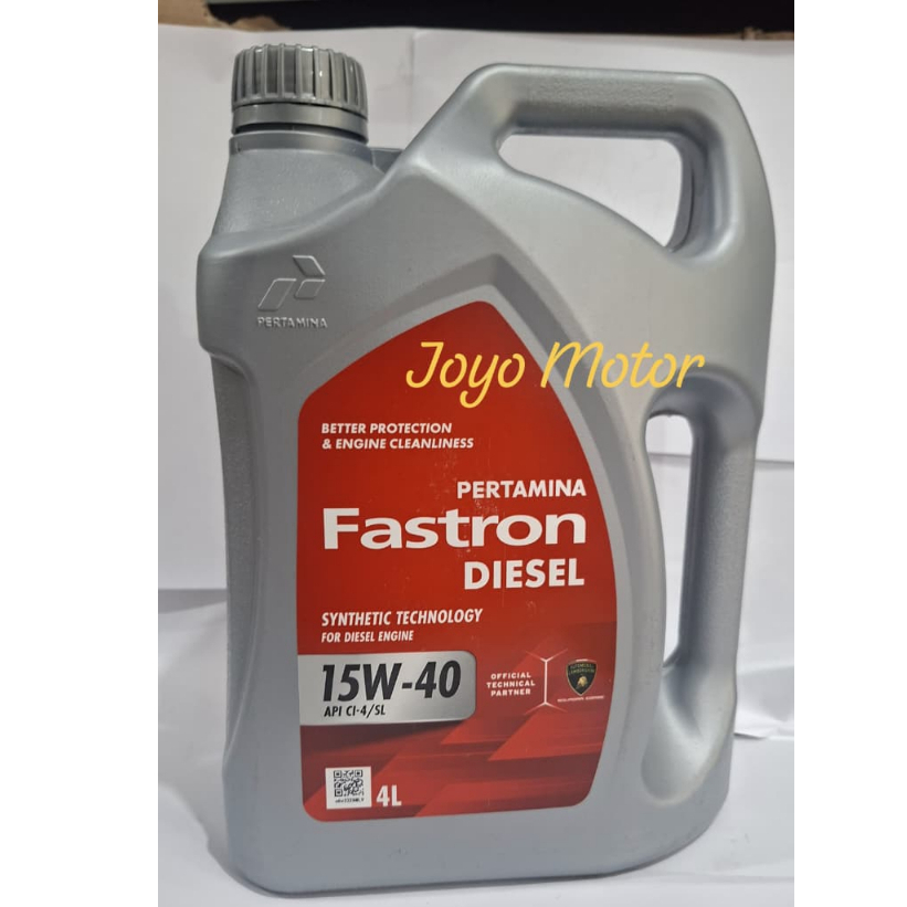 Jual Oli Mesin Pertamina Fastron Diesel SAE 15W-40 Synthetic 4 Liter ...