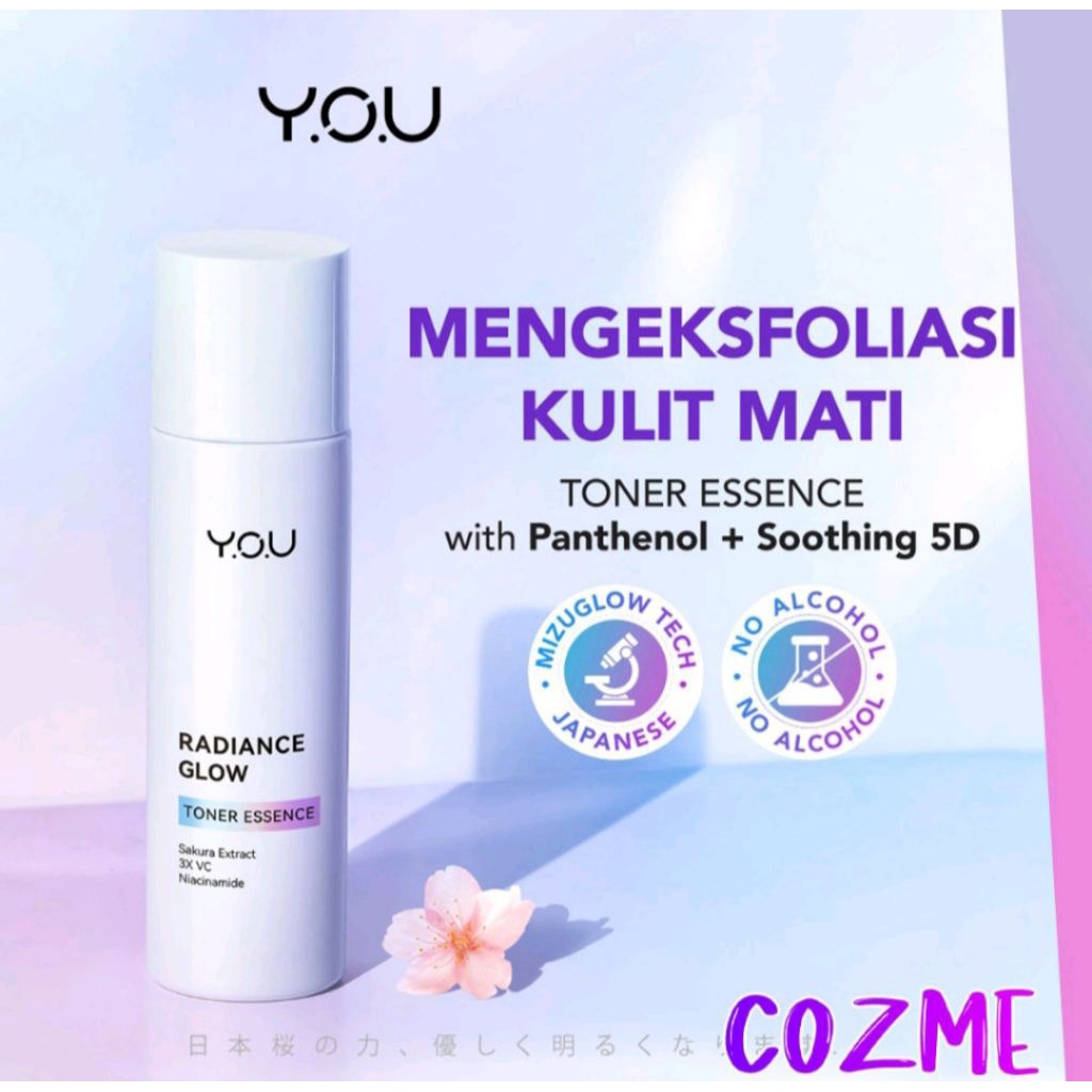 Jual YOU Radiance Glow Toner Essence Brightening Vitamin C Niacinamide ...