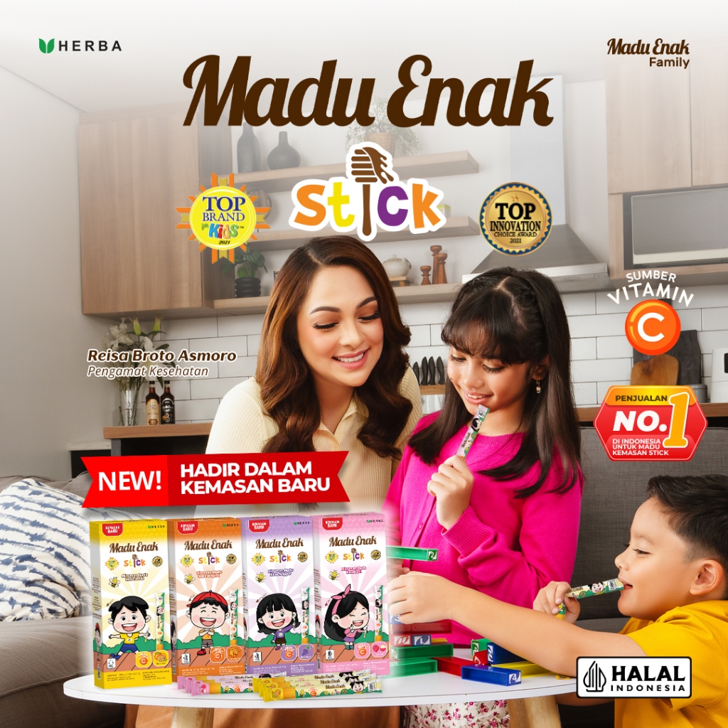 Jual Herba Madu Enak Stick isi 20 Stick per Box Madu + Vitamin C ...