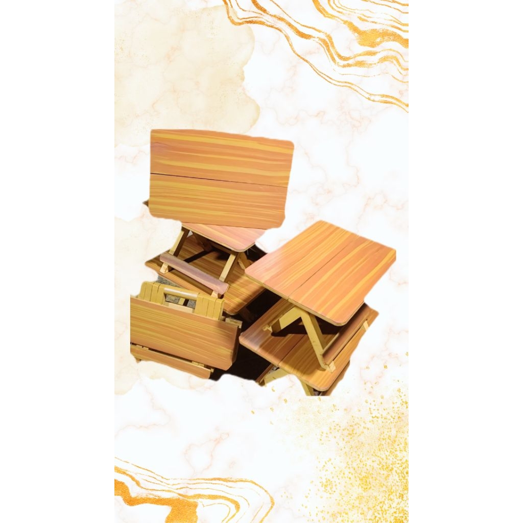 Jual meja lipat kayu meja belajar/meja portable/meja laptop/meja buku ...