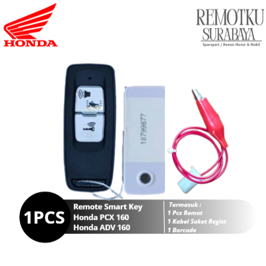 Jual Remote Keyless Smart Key Honda PCX 160 ADV K1Z Original Tombol 2 ...