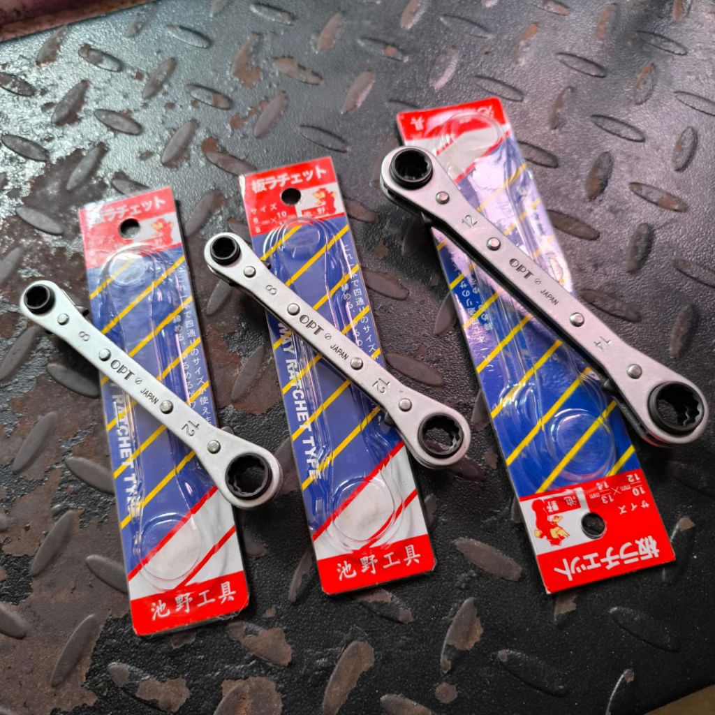 Jual OPT 4 Way Kunci Ring Rachet Wrench 6 x 8 - 10 x 12 Mm OPT kunci 4 ...