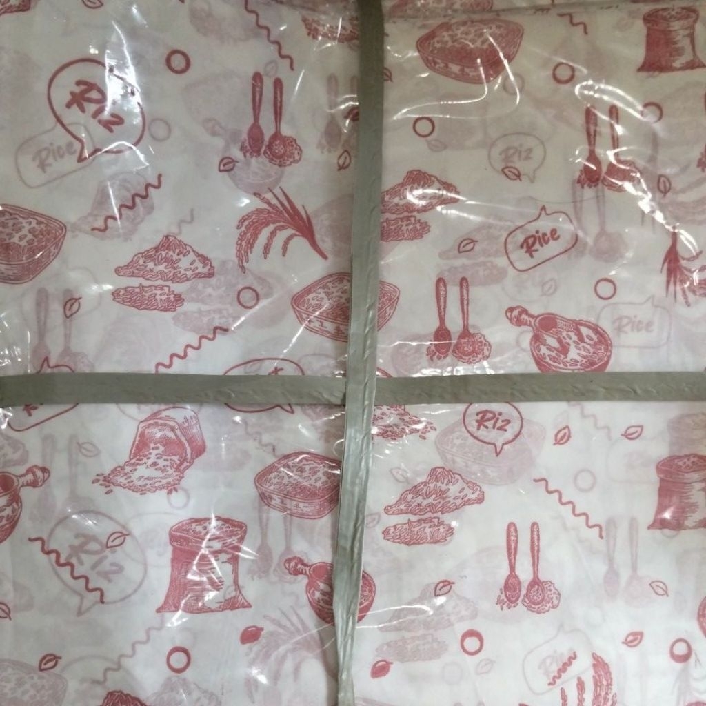 Jual MG paper kertas nasi motif Rice 6ikatx10 pack x100 lbr | Shopee ...