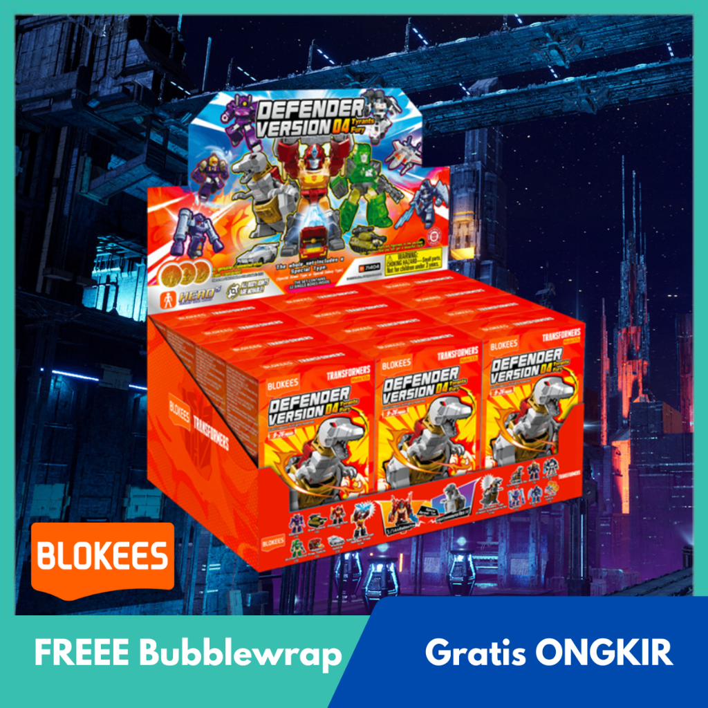Jual BLOKEES Transformers Defender Version 04 Tyrants Fury | Shopee ...