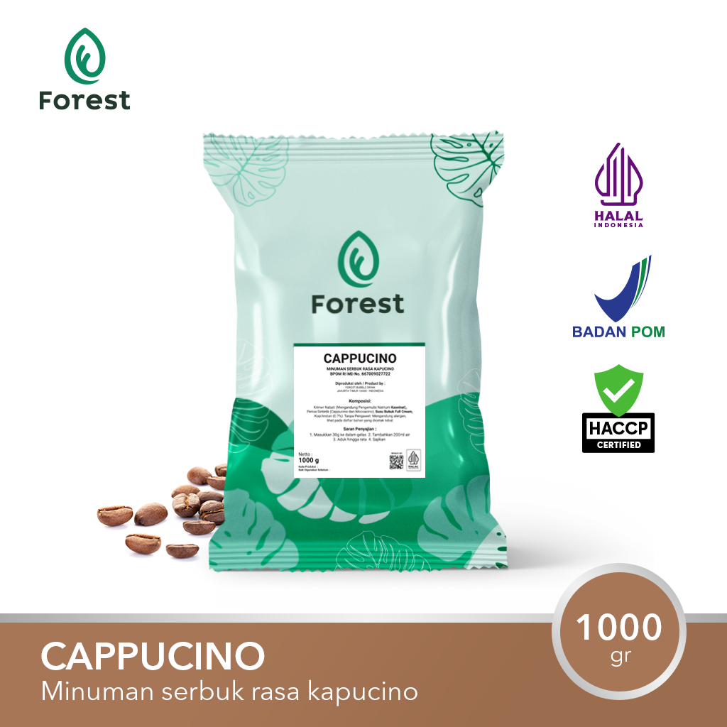 Jual Bubuk Minuman Kopi CAPPUCCINO Powder 1000 gr - FOREST | Shopee ...