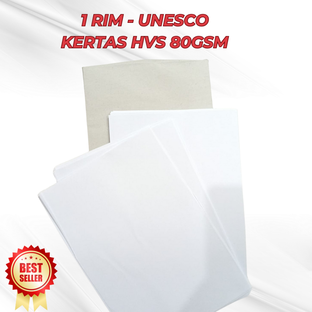 Jual UNESCO KERTAS HVS 80 GSM PUTIH 15,5 cm x 23 cm | Shopee Indonesia