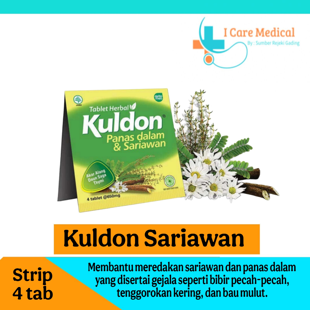 Jual Kuldon Strip 4 Tablet - Obat Panas Dalam dan Sariawan | Shopee ...