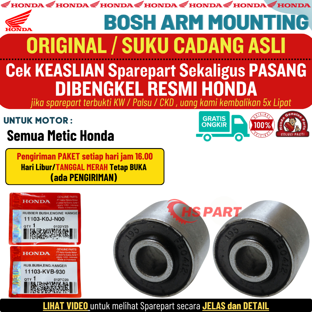 Jual Bosh Arm Mounting Engine Beat Scoopy Spacy Fi Esp New Karbu Deluxe ...
