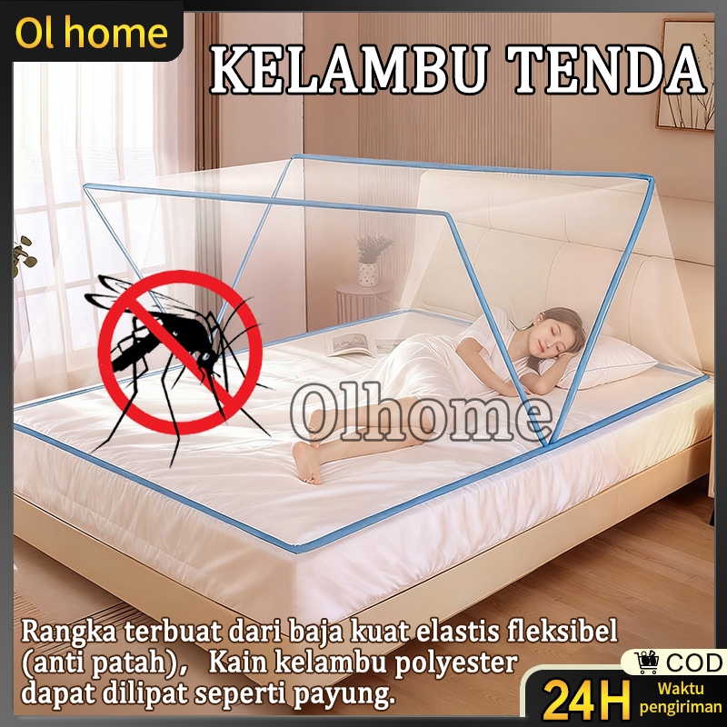 Jual Kelambu Tidur Lipat Kotak/Kelambu Tenda/Anti Nyamuk Kelambu Lipat ...