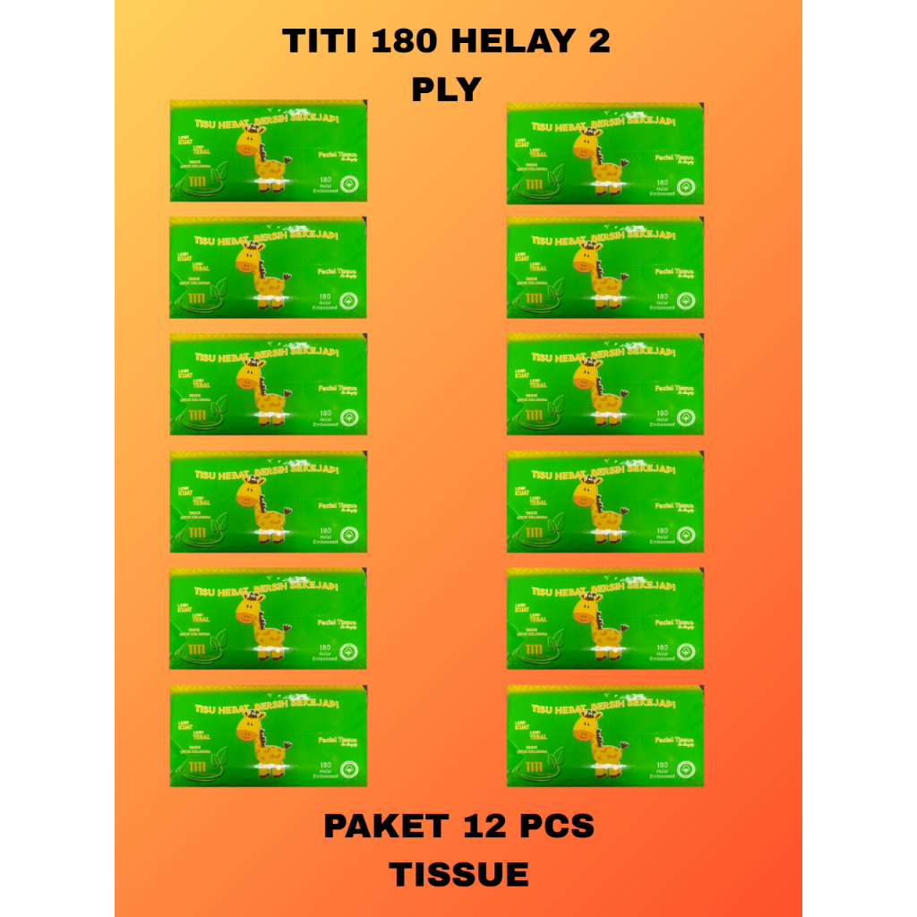 Jual Tissue TITI 180 Helai 2 Ply ( Paket 12 Pcs ) | Shopee Indonesia