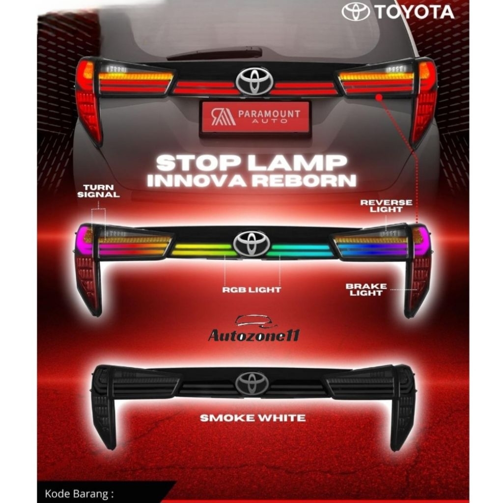 Jual Stoplamp Innova Reborn LEXUS V2 Style lampu aftermarket untuk ...