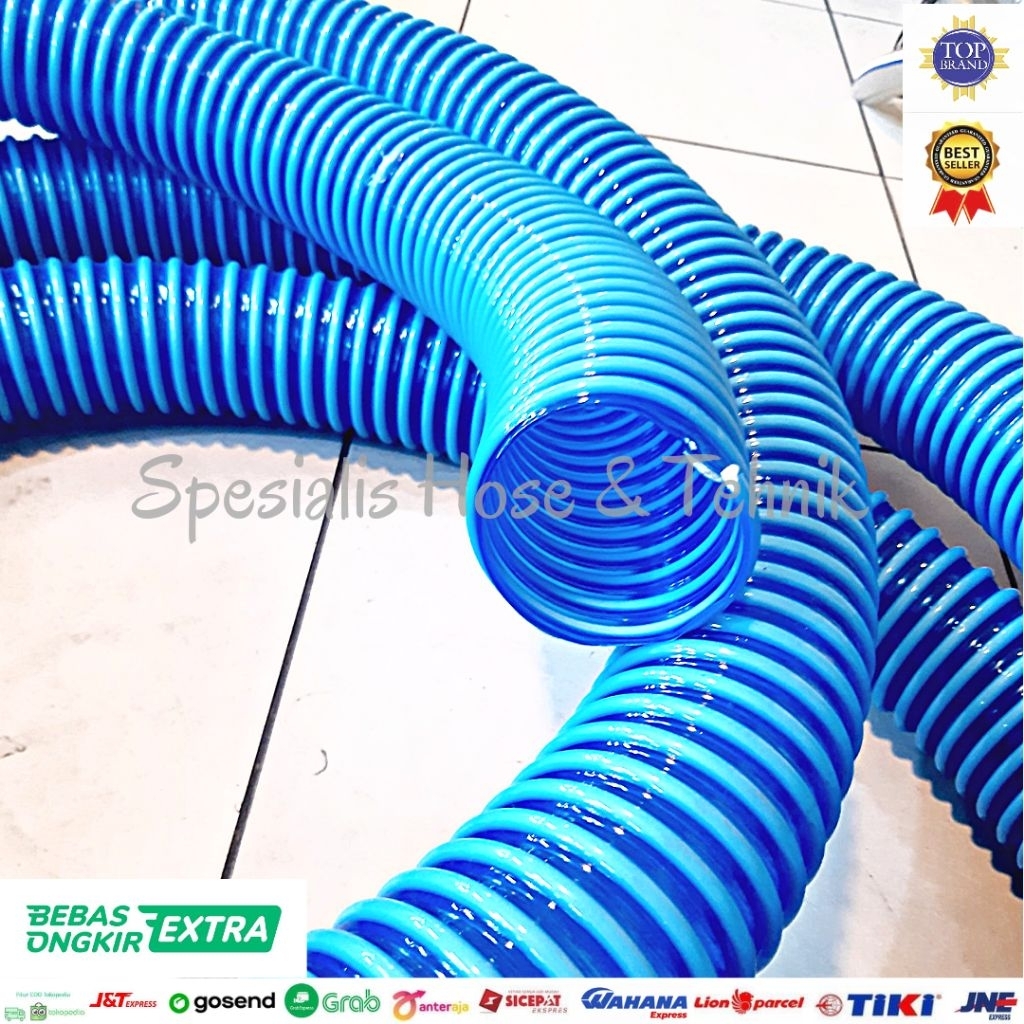 Jual Selang air hisap 2.5 inchi, Selang air spiral pvc 2.1/2" Per Meter ...