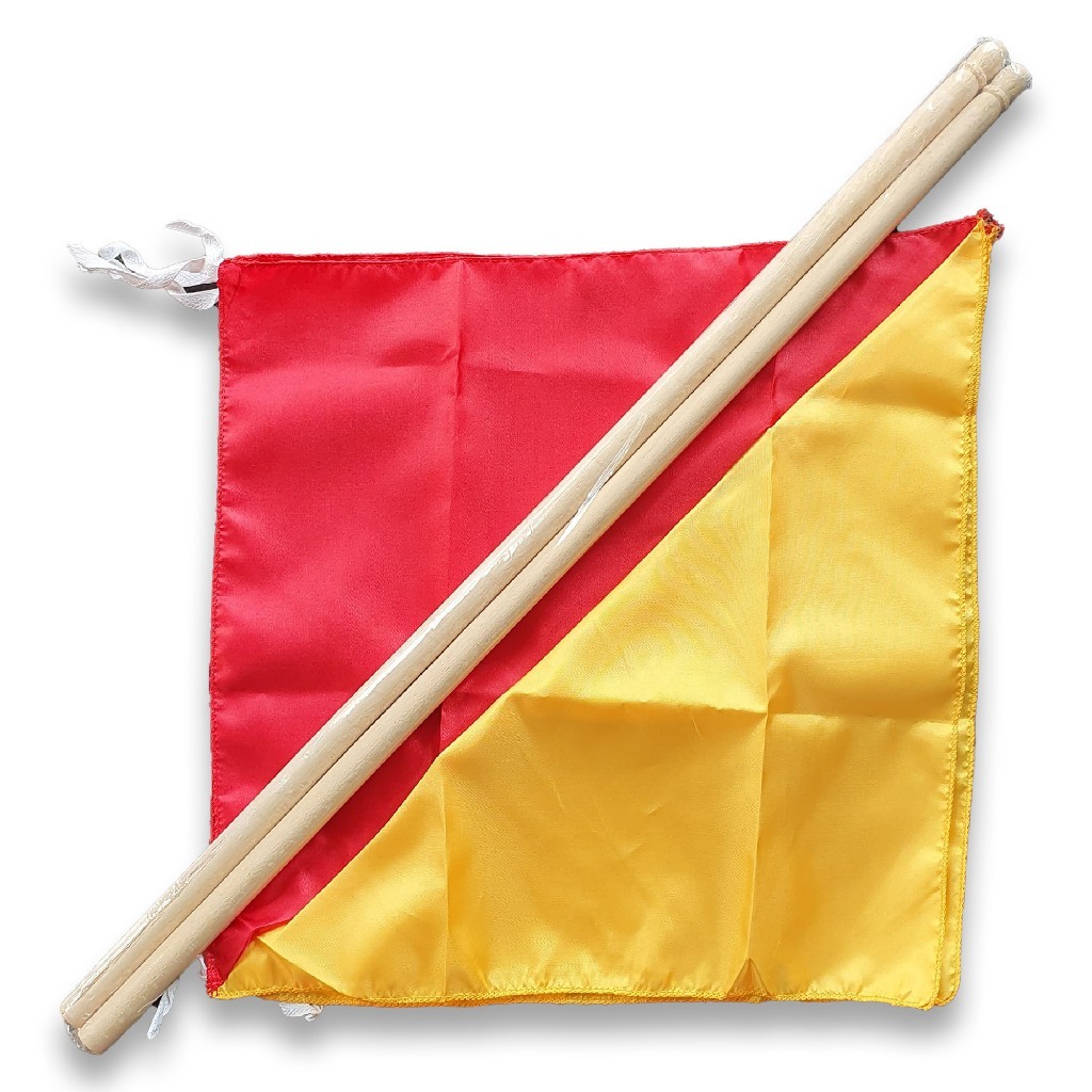 Jual Bendera Smaphore Sepasang 1 pasang isi 2 biji Stik Semaphore ...