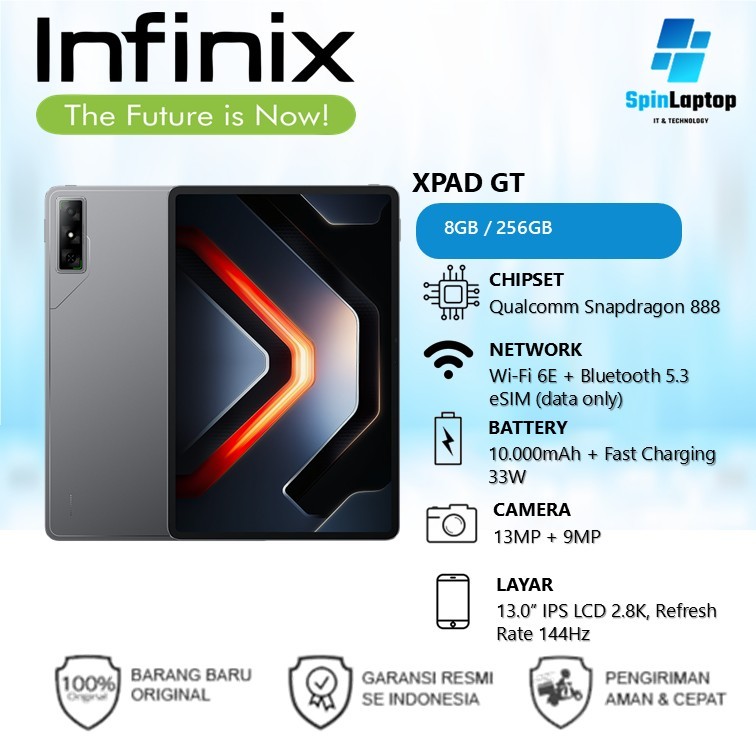 Jual INFINIX XPAD GT | RAM 8GB ROM 256GB Layar 13” 2.8K 144Hz ...