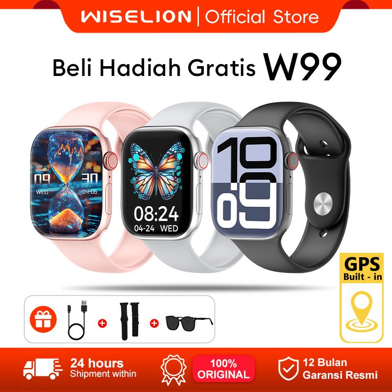 Jual [BELI 1, GRATIS 1] WISELION Smartwatch W99 - Pemantauan Olahraga ...
