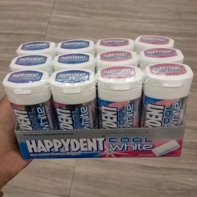 Jual Happydent COOL WHITE ( 1 box isi 12 pcs MIX BIRU PINK ) permen ...