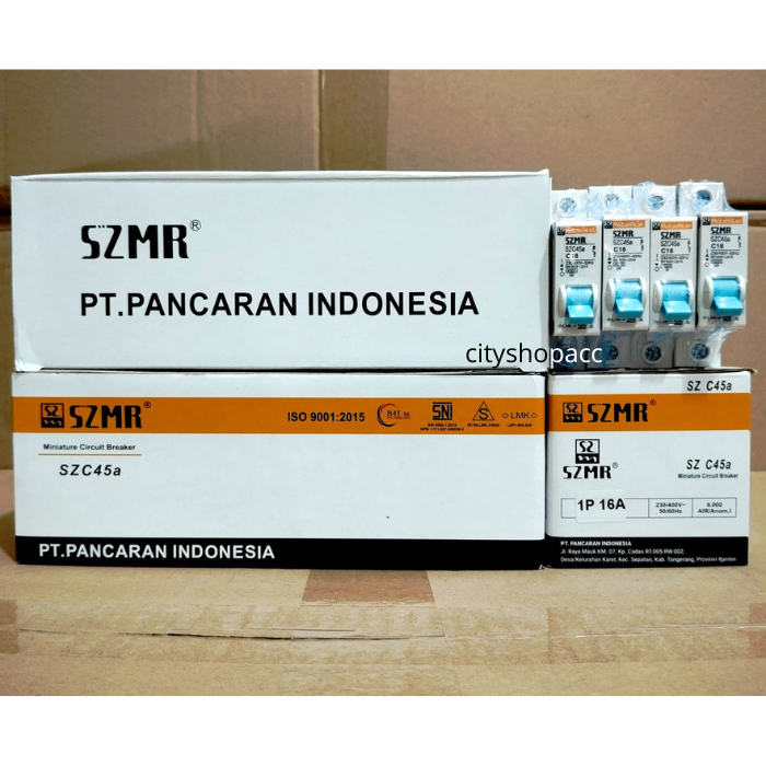 Jual MCB 1 BOX Sekring Listrik 1Phase 2 AMPERE / SZMR Original Saklar ...