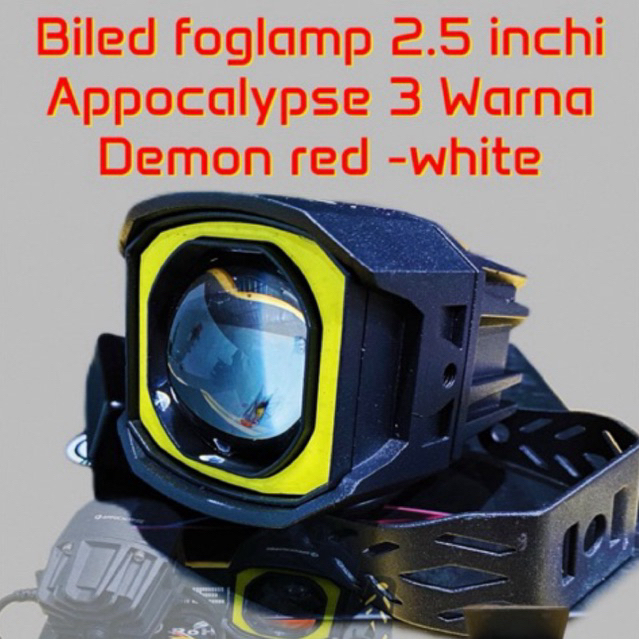Jual lampu tembak sorot biled foglamp 3 warna 2.5inchi appocalypse ...