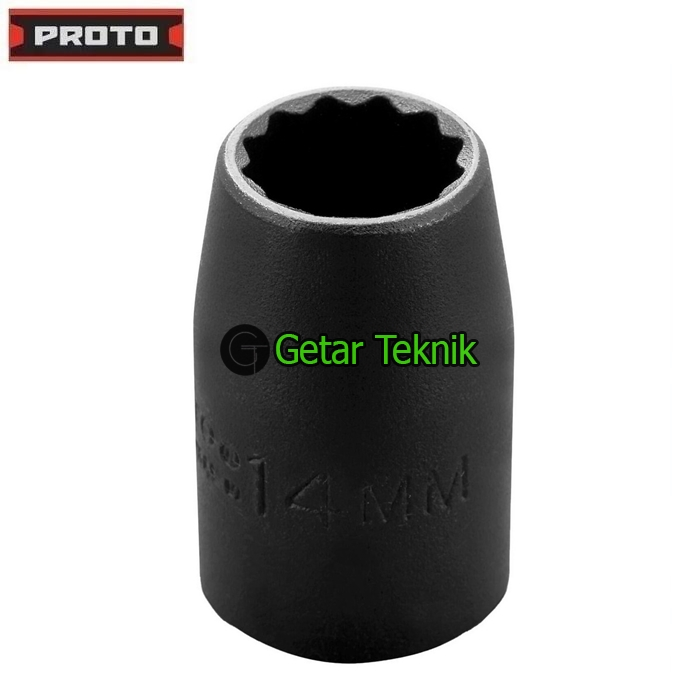 Jual Impact Socket 14 mm Dr 1/2 inch 12P Proto J7414MT Thin Wall ...