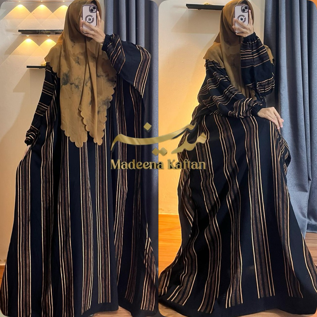 Jual Kaftan Safna Wanita Muslim Gamis Abaya Dress Panjang Ld Jumbo ...