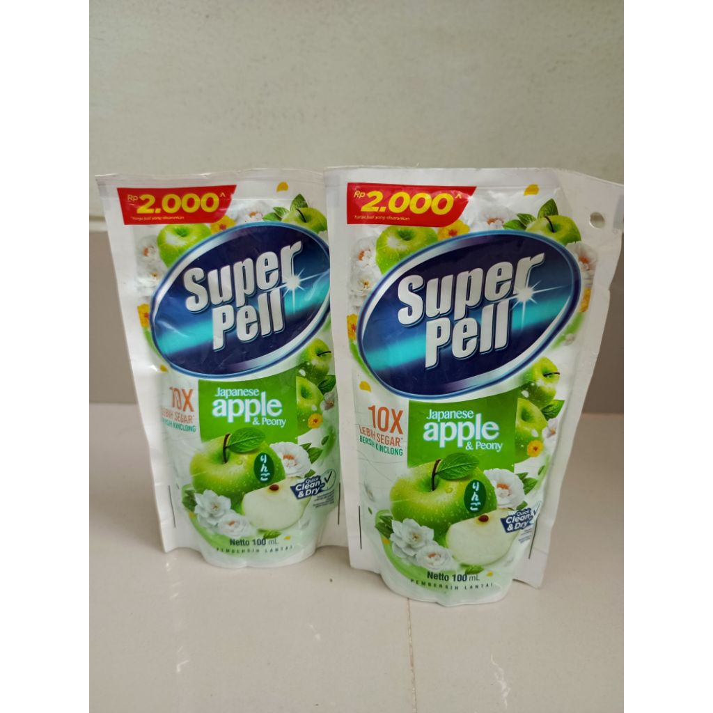 Jual PEMBERSIH LANTAI SUPER PEL APPLE 100 ml | Shopee Indonesia